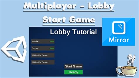 how to make a multiplayer game in unity lobby start game youtube