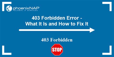 error 403 forbidden web page