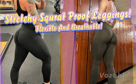 Vozobi Tik Tok Legging Womens High Waisted Seamless Workout Leggings
