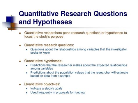 Ppt Chapter Seven Research Questions And Hypotheses Powerpoint