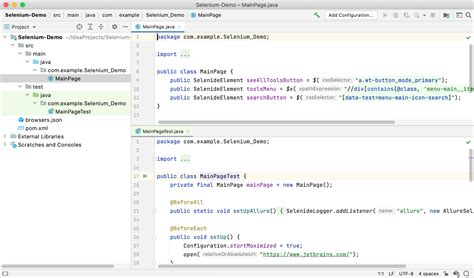 selenium intellij idea
