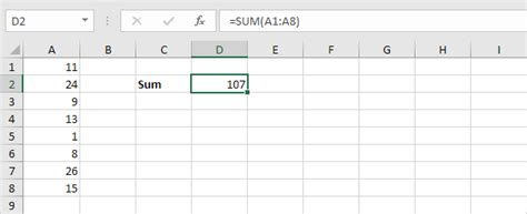 sum formulas in excel easy tutorial