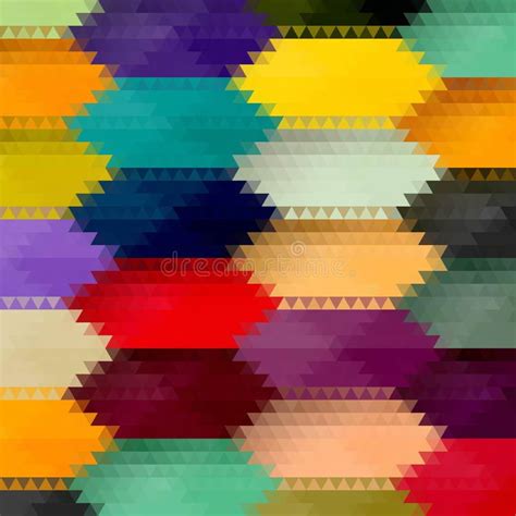 Abstract Irregular Polygonal Background With Triangular Pattern In