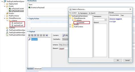 how does xslt mapper behave when duplicate namespaces defined for