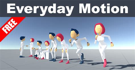 everyday motion pack free 3d animations unity asset store