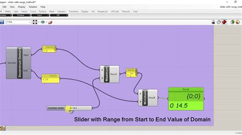 rhino grasshopper 3d number slider with range method 1 youtube