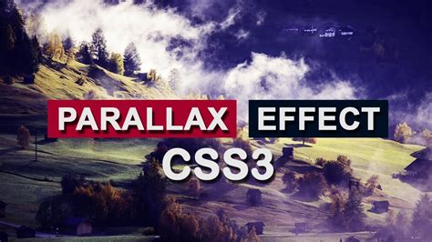 create parallax effect using pure css without javascript create