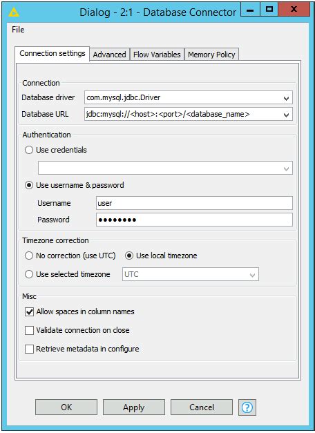 knime database extension legacy guide