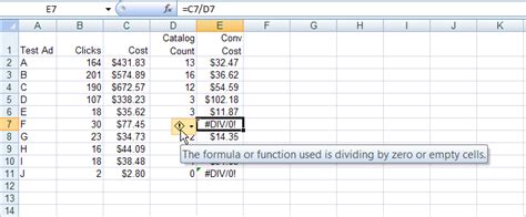 preventing excel divide by 0 error productivity portfolio