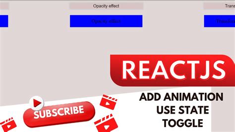reactjs adding transition animation effect when toggling