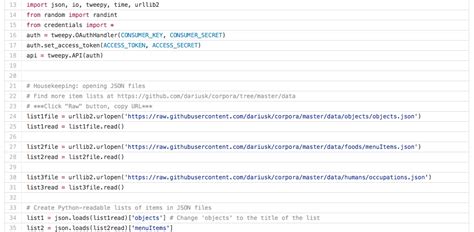make a twitter bot in python iterative code examples