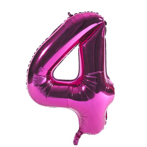 Buy Age 40 Giant Foil Helium Numeral Balloons Pink Deflated For Gbp