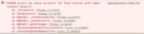 angular adding row to table no value accessor for form