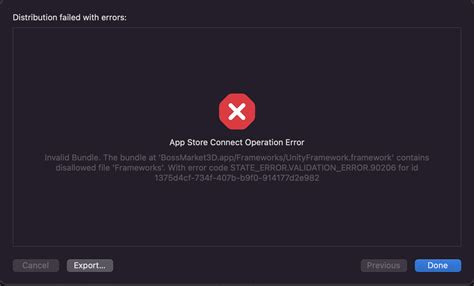 xcode unityframework framework contains disallowed file frameworks
