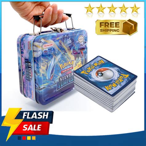 Free Ship Thẻ Pokemon Thẻ Bài Pokemon Hộp Sắt 40 Lá Tặng Kèm 1 Thẻ