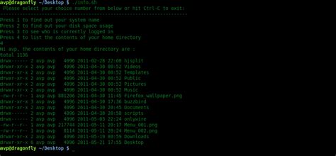 a simple menu driven linux shell script for finding out computer name