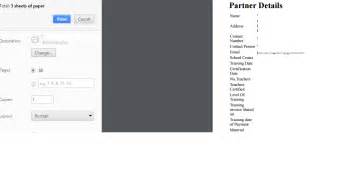 js print specific div