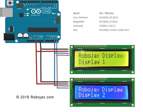 arduino mega 2560 lcd 16x2 i2c pcb circuits