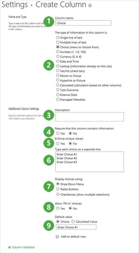 use the choice field in sharepoint to ensure consistent input from users