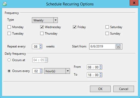 scheduling hyper v vm backup help center