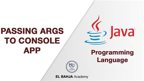 5 passing arguments to console app java darija youtube