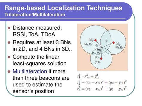ppt localization techniques in wireless sensor networks powerpoint