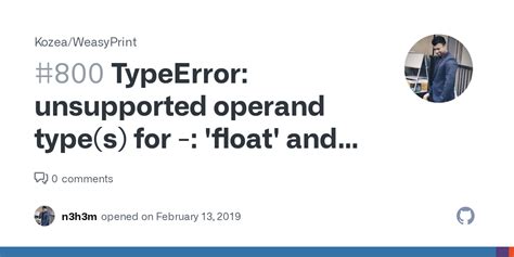 typeerror unsupported operand type s for float and str · issue