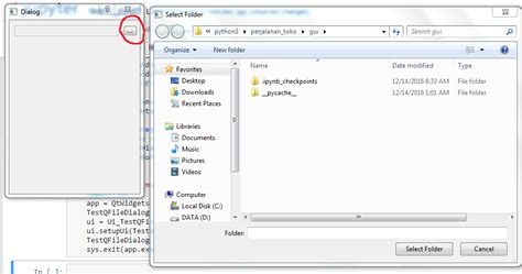 python 3 x pyqt5 retrieve folder directory and set it in