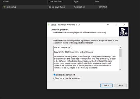 how to install node version manager nvm for windows 10 dev