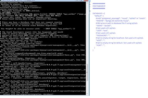 python tables are not created in mysql using wamp server django