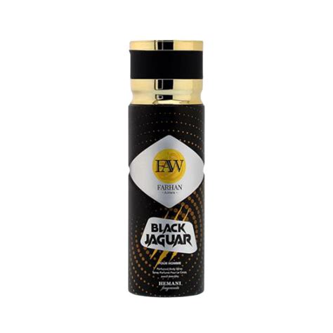 𝗛𝗘𝗠𝗔𝗡𝗜 𝗙𝗔𝗪 Black Jaguar Body Spray For Men Daraz Pk