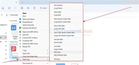 how to copy file paths in windows