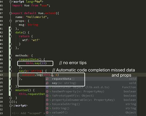 [question] vue single file with typescript didn t work well in webstorm