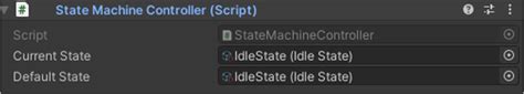 a simple finite state machine using unity scriptable objects