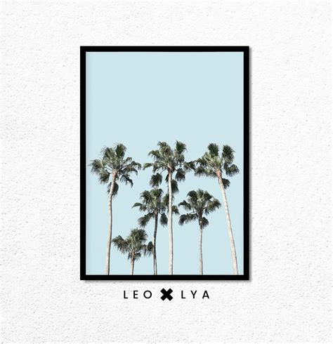 Set Of 3 Pastel Prints Beach Wall Art Tropical Printable Etsy