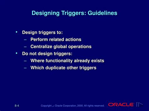 ppt creating database triggers powerpoint presentation free download