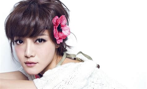 Wallpaper Face Model Long Hair Asian Singer Black Hair Pink