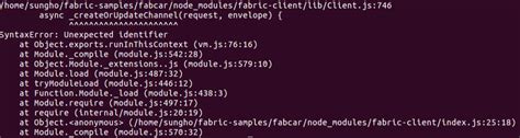 hyperledger fabric issues in the fabcar tutorial when