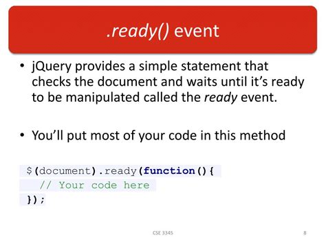 ppt introduction to jquery powerpoint presentation free download