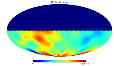 python healpy coordinate error after interpolation