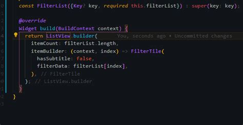 flutter vs code dart widget wrapper not working correctly stack