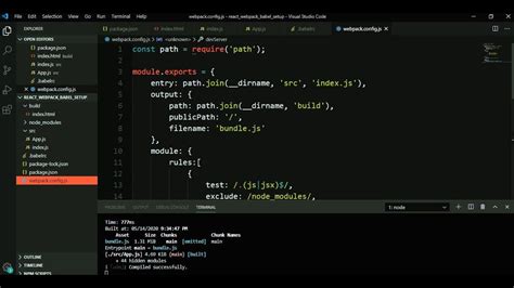 creating a react app with webpack and babel from scratch part 1 youtube