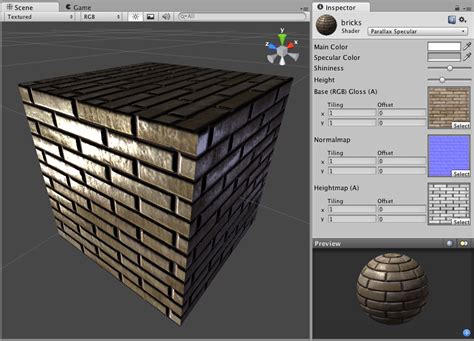 unity manual parallax bumped specular