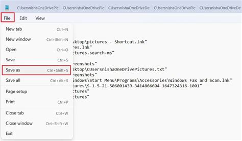 how to save frequent search in windows file explorer