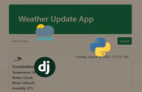 how to build a weather app using django in python python code