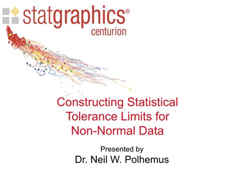 Constructing Statistical Tolerance Limits For Non Normal Data Docslib