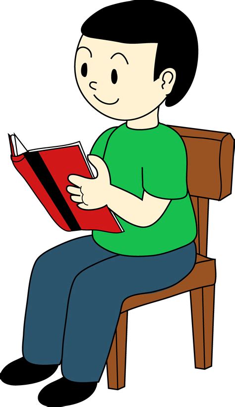 Sat On A Chair Clip Art Library