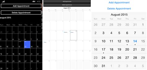 set your appointments with calendar for xamarin forms