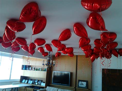 Decoração Com Bexigas De Coração