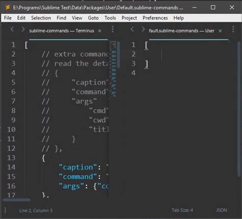 terminals in sublime text 3